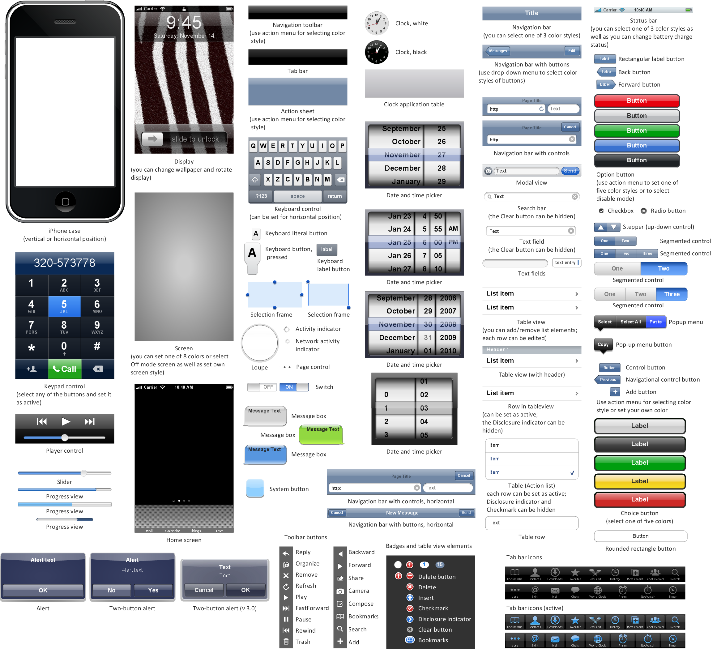 Graphic User Interface Solution | ConceptDraw.com